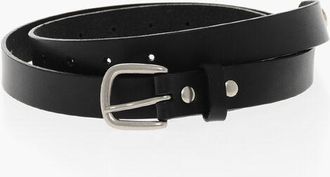 Comme Des Garçons HOMME PLUS Leather Belt with Jewel 25mm size S