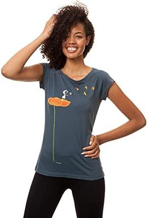 FellHerz T-Shirt Tubamädchen pour Femme - Bleu/Gris - 40