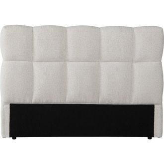 Habitat et Jardin Kopfteil aus dickem Stoff im Bubble-Stil Alpe dHuez - 160 cm - Beige