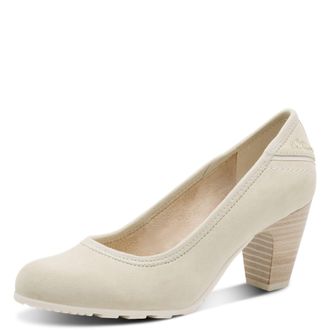 s.Oliver Damen Pumps mit Blockabsatz Bequem, Beige (Cream), 40 EU