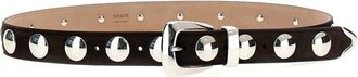 Khaite Femme, Accessoires, Brun, Taille: 80 CM Benny Studded Belt