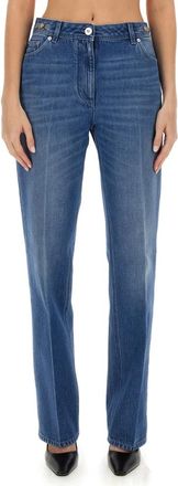 Versace Femme, Jeans, Bleu, Taille: W28 Jeans Slim-fit