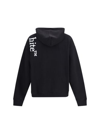 Off-white Mens Vertical Bookish Skate Hoodie Black Cotton Sweatshirts Sweater