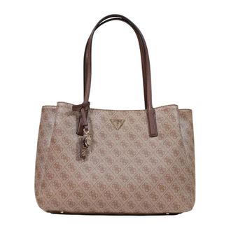 Guess Anadela 3 Comp Satch - - Bags - Damen - Beige - ONE SIZE