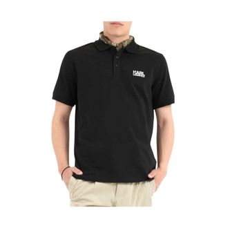 Karl Lagerfeld Homme, Tops, Noir, Taille: XS Polo