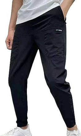 Generic Pantalon Jogging Homme Coton Pantalons de Sport D&eacute;contract&eacute; Pantalon Casual Homme Taille &Eacute;lastique Pantalon Jogging Confortable pour Sport et Loisirs