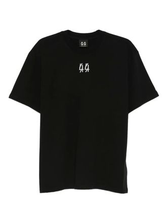 44 Label Group t-shirt à logo brodé - Noir