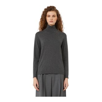 Max Mara Femme, Pulls, Bleu, Taille: 38 FR Kiku Turtleneck
