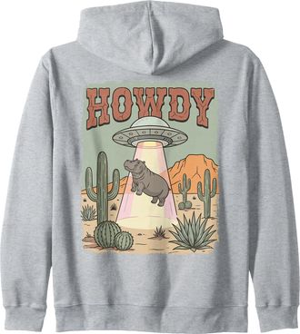 Image UFO Howdy Desert Hippopotamus Kapuzenjacke