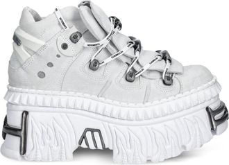 VETEMENTS x New Rock Plateau-Sneakers - Weiß