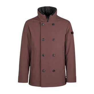 Peuterey Double-Breasted Manteaux - Homme - Manteaux - Brun - Taille: L