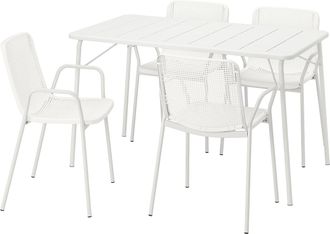 IKEA TORPARÖ Tisch+4 Armlehnstühle/außen