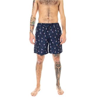 Happy Socks Palm Swimshorts 3300 - Homme - Maillots de bain - Bleu - Taille: XL