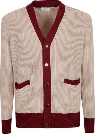 Ballantyne Homme, Pulls, Beige, Taille: 2XL V Neck Cardigan