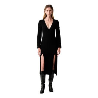 Elisabetta Franchi Knitted Robes - Femme - Robes - Noir - Taille: 38 FR