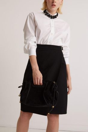 Gerard Darel Jupe effet portefeuille drap&eacute;e - BIARRITZ - Noir