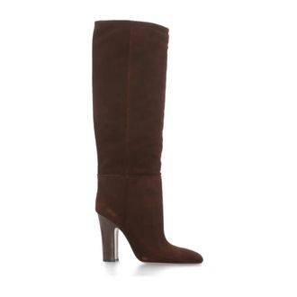 PARIS TEXAS Braune Wildleder Leder Pfeil Zehen Stiefel - - Shoes - Damen - Braun - 37 1/2 EU