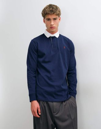 Polo Ralph Lauren polo &agrave; manches longues bleu marine