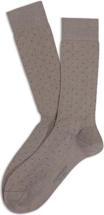 Marcoliani Homme, Sous-vêtements, Beige, Taille: ONE Size Chaussettes en coton mi-mollet à micro-motif