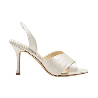 Manolo Blahnik Femme, Chaussures, Beige, Taille: 38 EU Vierasan 90 Stiletto Sandales