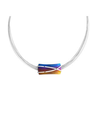 Zeeme Stainless Steel Halskette Edelstahl mit Titan 43+5cm lang