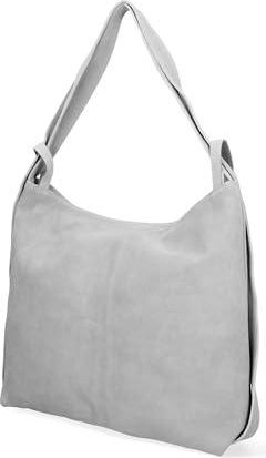 Gave Lux Sac à bandoulière convertible en sac à dos pour femme en cuir véritable Made in Italy 37x37x9 cm GLX228105423FBG, gris, Taille unique