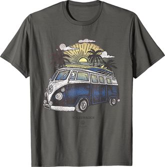 Volkswagen Typ 2 T1 Campervan Beach Sketch T-Shirt