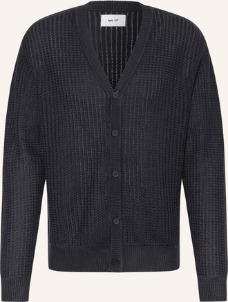 Nn.07 Nn.07 Strickjacke Tim Aus Leinen blau