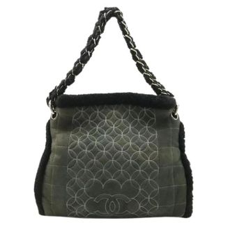 Chanel Pre-owned Coco Mark Leder Schultertasche - - Pre-owned - Damen - Grau - ONE SIZE