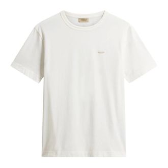 Woolrich Homme, Tops, Blanc, Taille: XL Cotton Logo T-Shirt
