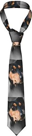 Generic Cravate Homme Pinscher Nain Confortable Cravates Classique Cravate DAffaires Pour Affaires Mariage &Eacute;v&eacute;nements
