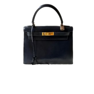 Herm&egrave;s Pre-owned Cuir sacs-main - Femme - Pre-owned - Bleu - Taille: ONE Size
