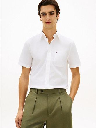 Tommy Hilfiger Chemise Oxford coupe standard manches courtes