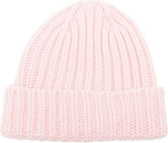 Le Bonnet LBL-017 Ribbed Wool Beanie - Pink