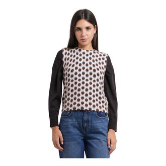 iBlues Pulls &agrave; col rond - Femme - Pulls - Multicolore - Taille: 42 FR