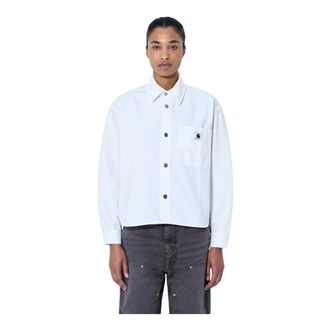 Carhartt Work in Progress Femme, Blouses et Chemises, Blanc, Taille: 38 FR Veste chemise Georgia