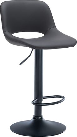 Clp Barhocker Camden I Kunstleder-Bezug, Farbe:schwarz, Material Gestell:Metall matt schwarz