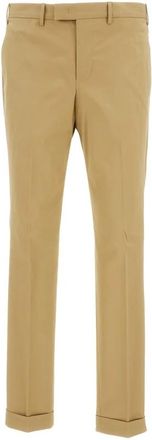 PT01 Pt01, Homme, Pantalons, Beige, Taille: M Chinos