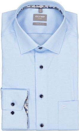 Olymp Herren Hemd blau Comfort Fit