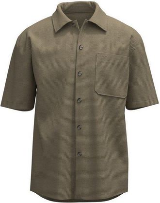 Trigema Blusenshirt TRIGEMA Polohemd in Waffel-Optik (1-tlg)