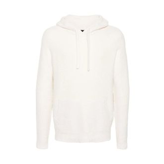 Roberto Collina Sweat &agrave; Capuche Boucl&eacute; &Eacute;cru - Homme - Sweatshirts et sweats &agrave; capuche - Beige - Taille: XL