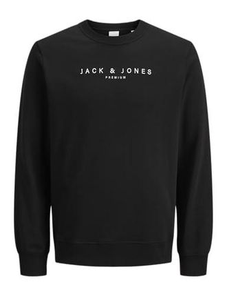 Jack & Jones Crew Neck Jprccjayson Sweat &agrave; col Rond, Noir, S Homme