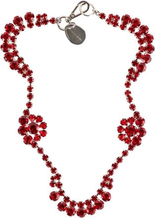 Simone Rocha Femme, Accessoires, Rouge, Taille: ONE Size Scalloped Sepal Necklace
