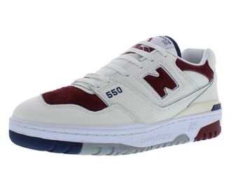 New Balance 550 Baskets pour homme, Blanc/bordeaux/bleu marine, 44.5 EU