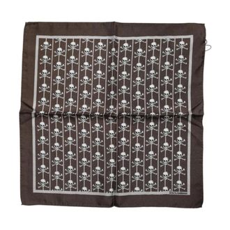 Dolce & Gabbana Brauner Skull Seiden Foulard Schal - - Accessories - Herren - Braun - ONE SIZE