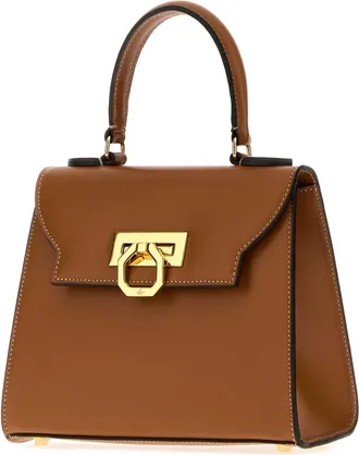 Carbotti Erika Top Handle Bag - Tan