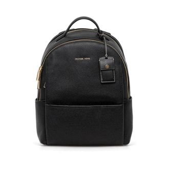 Michael Kors Sable Medium Rucksack aus genarbtem Leder - - Bags - Damen - Schwarzk - ONE SIZE