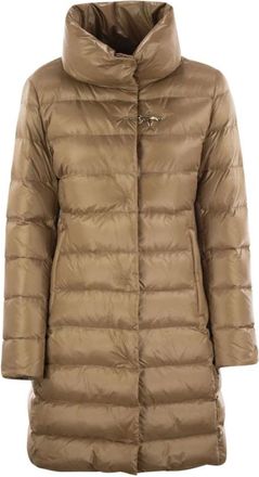 Fay Femme, Vestes, Brun, Taille: 36 FR Long Down Jacket