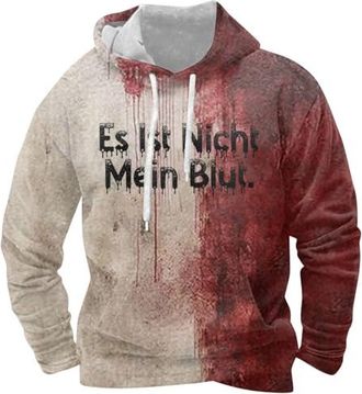 Generic Sweat &agrave; capuche &agrave; manches longues pour homme, d&eacute;contract&eacute;, ample, confortable, pour les jeux de r&ocirc;le, beige, XXL