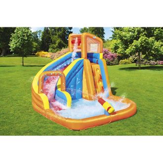 Bestway H2OGO Mega-Wasserpark mit Dauergebl&auml;se Turbo Splash 365 x 320 x 270 cm
